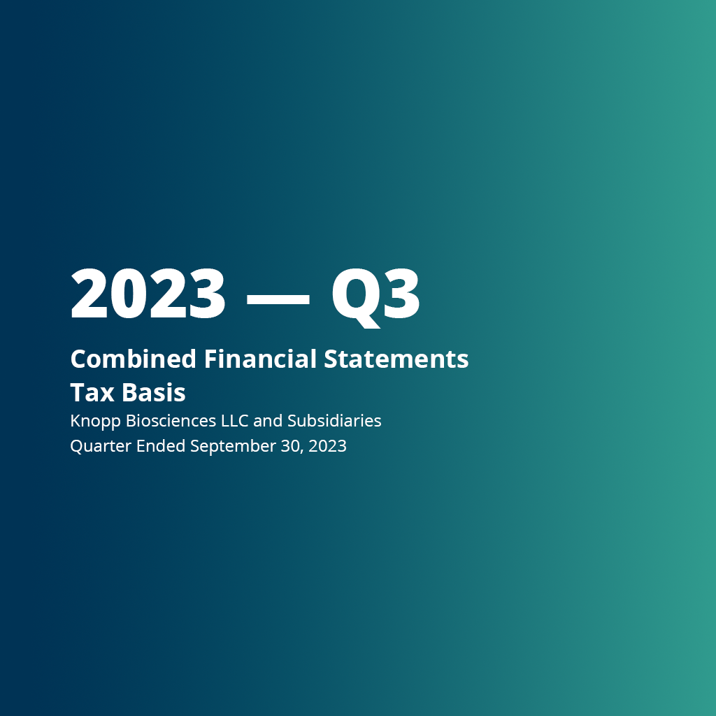 Documents | Knopp Biosciences LLC