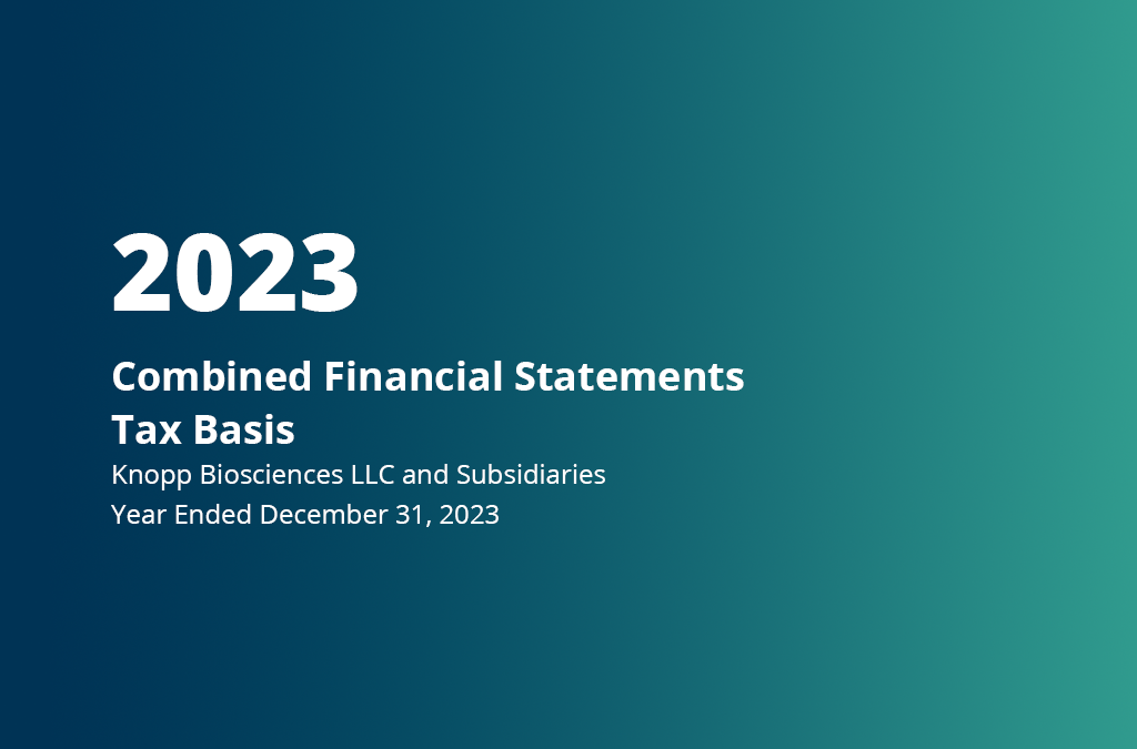 Blog Module | Knopp Biosciences LLC